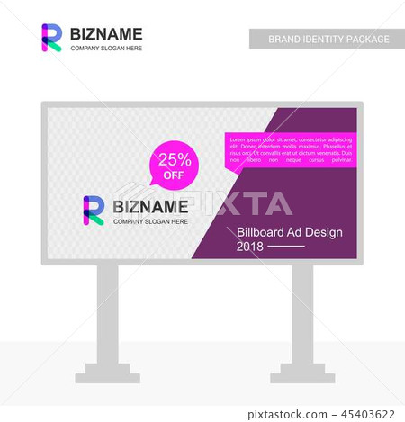 Company bill board design creative design vector - Stock Illustration ...