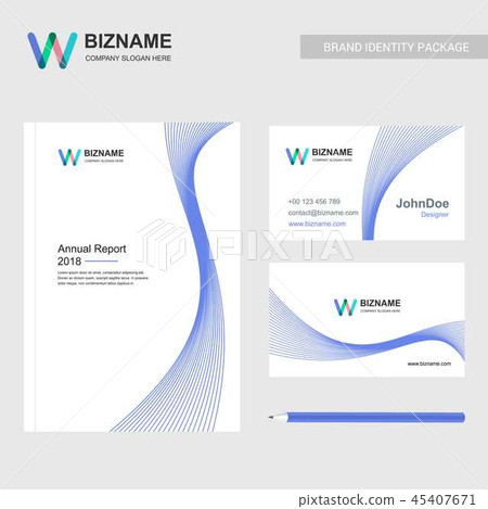 Business brochure with logo design - Stock Illustration [45407671] - PIXTA