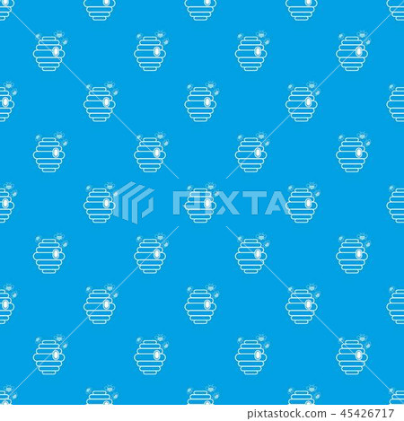 Swarm pattern vector seamless blue - Stock Illustration [45426717] - PIXTA
