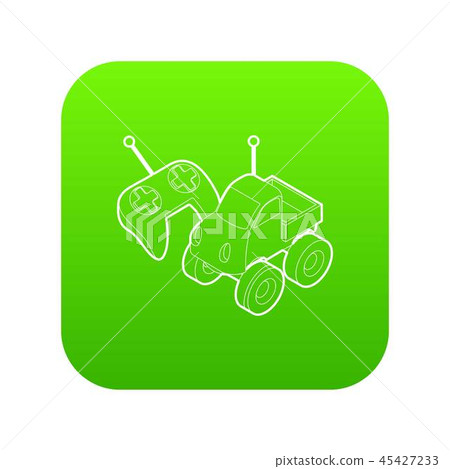 Control remote car toy, outline style - Stock Illustration [45427233 ...