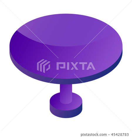 Round table icon, isometric style - Stock Illustration [45428783] - PIXTA