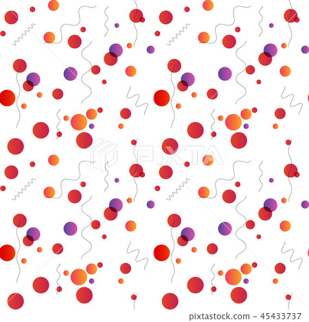 Abstract seamless pattern with circles and lines - Stock Illustration ...