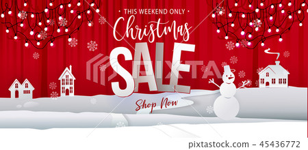 Christmas sale offer banner - Stock Illustration [45436772] - PIXTA
