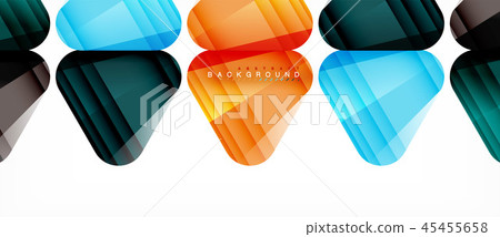 Geometric abstract background, triangles - Stock Illustration [45455658 ...