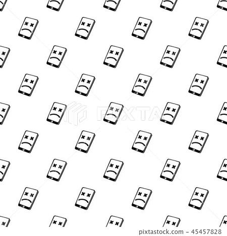 Dead smartphone pattern vector seamless - Stock Illustration [45457828 ...