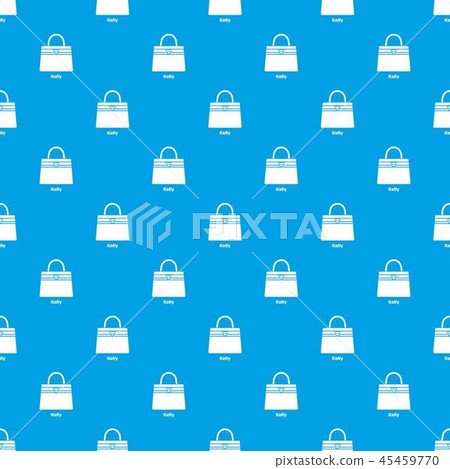 Kelly bag pattern vector seamless blue - Stock Illustration [45459770 ...
