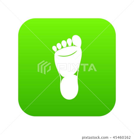 Foot left leg icon digital green - Stock Illustration [45460162] - PIXTA