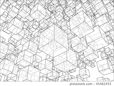 Vector abstract boxes background - Stock Illustration [45462455] - PIXTA