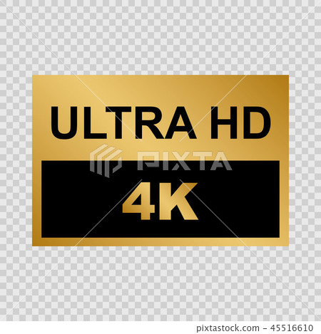 Ultra HD label - Stock Illustration [45516610] - PIXTA