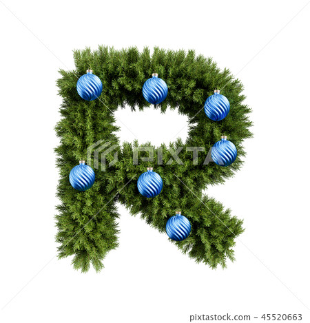 Christmas tree letter R - Stock Illustration [45520663] - PIXTA