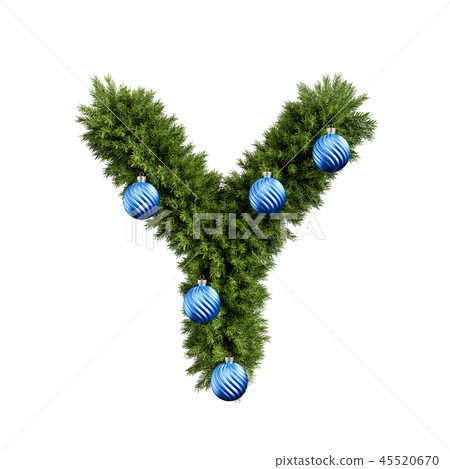 Christmas tree letter Y - Stock Illustration [45520670] - PIXTA