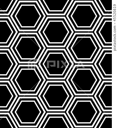 Seamless hexagons pattern. - Stock Illustration [45520819] - PIXTA