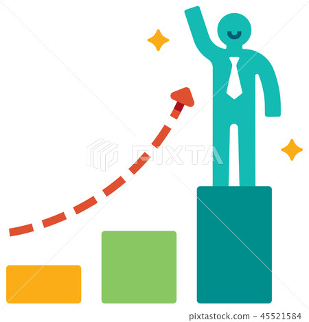 Effective growth flat illustration - Stock Illustration [45521584] - PIXTA