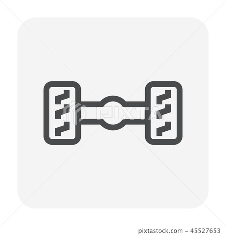 axle icon black - Stock Illustration [45527653] - PIXTA