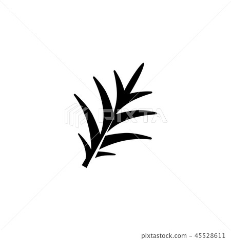 pinnatisect leaf flat icon - Stock Illustration [45528611] - PIXTA