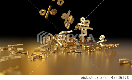 Percent signs falling into a heap - Stock Illustration [45536178] - PIXTA