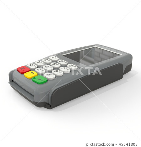 ard payment terminal. POS terminal isolated on... - Stock Illustration ...