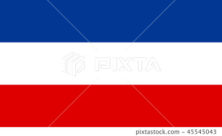 serbia flag simple icon design isolated on white - Stock Illustration ...