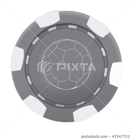 Gray casino poker chip - Stock Illustration [45547722] - PIXTA