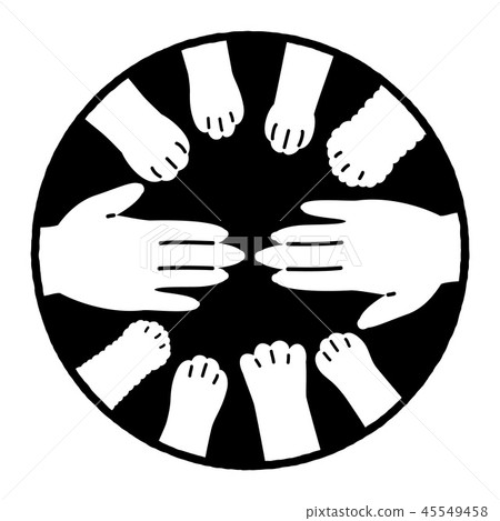 Animal and human collaboration design - Stock Illustration [45549458 ...