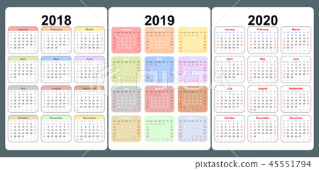 2019 vector calendar design - Stock Illustration [45551794] - PIXTA