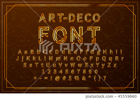 Art Deco Numbers Font