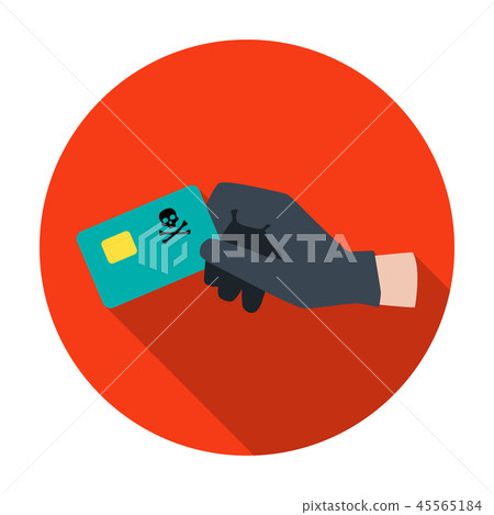 Credit card fraud icon in flat style isolated...-插圖素材 [45565184] - PIXTA圖庫