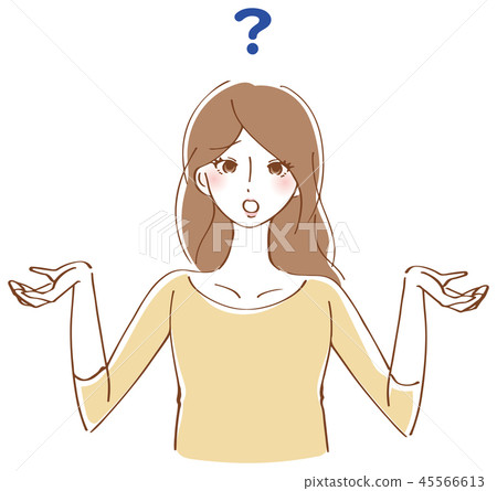Hello female illustration - Stock Illustration [45566613] - PIXTA
