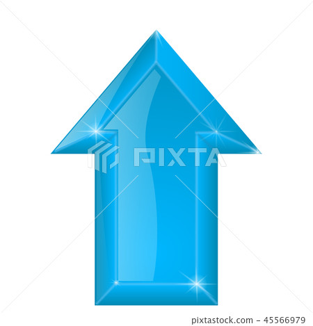 Blue UP arrow - Stock Illustration [45566979] - PIXTA