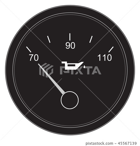 Low oil level. Car dashboard sign - Stock Illustration [45567139] - PIXTA