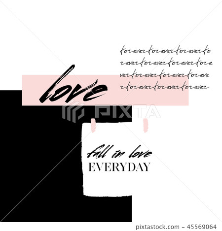 Abstract creative Love collage, abstract... - Stock Illustration ...