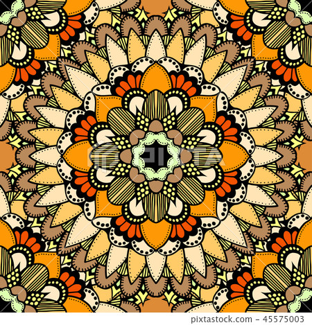 Seamless vector colorful pattern. - Stock Illustration [45575003] - PIXTA