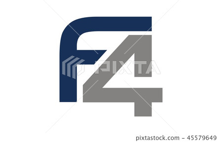 Letter F4 icon - Stock Illustration [45579649] - PIXTA
