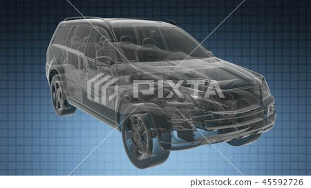 Transparent Car Rotate - Stock Illustration [45592726] - PIXTA