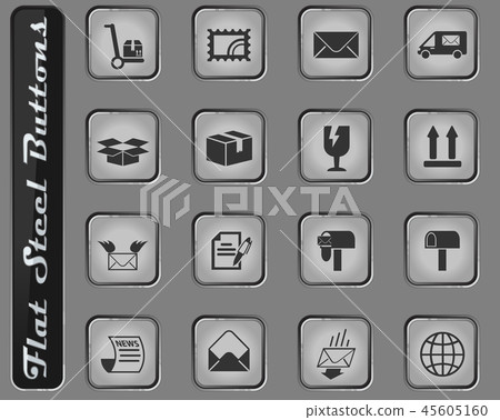 post service icon set - Stock Illustration [45605160] - PIXTA