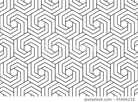 Abstract geometric pattern with stripes, lines. - Stock Illustration ...