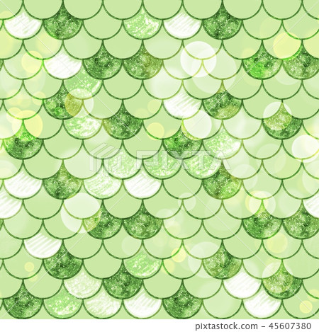 abstract green scales seamless background - Stock Illustration ...
