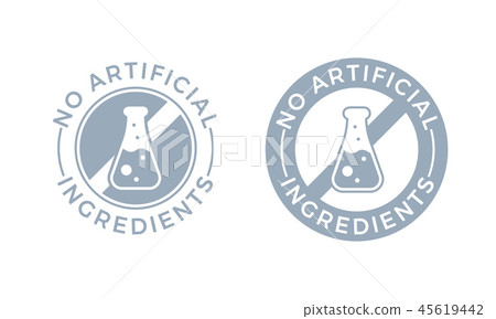 No artificial ingredients medical cosmetic icon - Stock Illustration ...