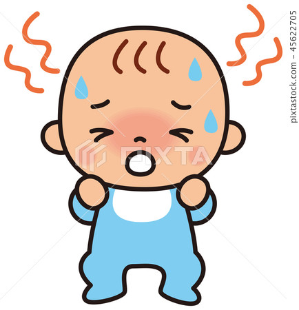 Heat fever baby heat stroke - Stock Illustration [45622705] - PIXTA