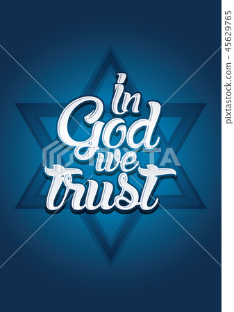 In GOD we trust text graphic vector. - Stock Illustration [45629765 ...