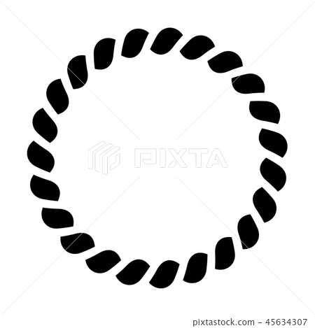 Circle of rope pattern. Ornamental decorative... - Stock Illustration ...