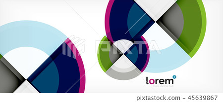 Multicolored round shapes abstract background - Stock Illustration ...