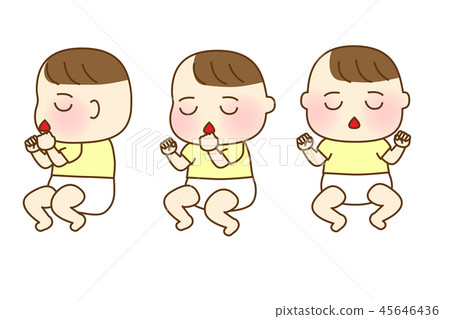 Baby Nene 3 Poses - Stock Illustration [45646436] - PIXTA