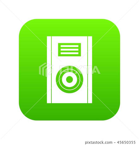 Music speaker icon digital green - Stock Illustration [45650355] - PIXTA
