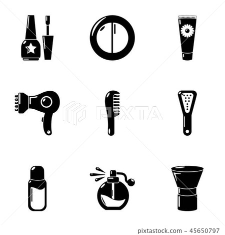 Dermal icons set, simple style - Stock Illustration [45650797] - PIXTA