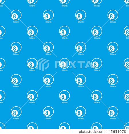 Billiards pattern vector seamless blue - Stock Illustration [45651078 ...