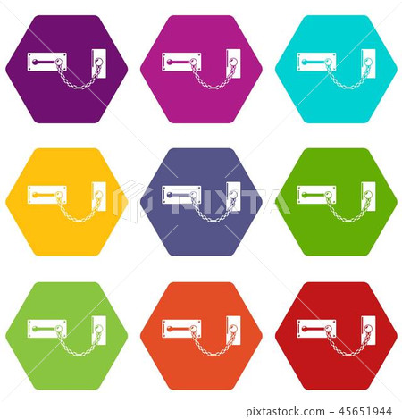 Lock snap icons set 9 vector - Stock Illustration [45651944] - PIXTA