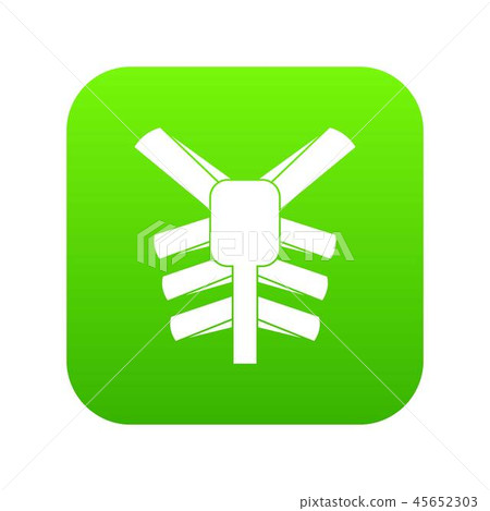 Human thorax icon digital green - Stock Illustration [45652303] - PIXTA