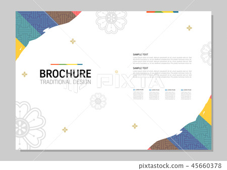 Korean Traditional Brochure - Stock Illustration [45660378] - PIXTA