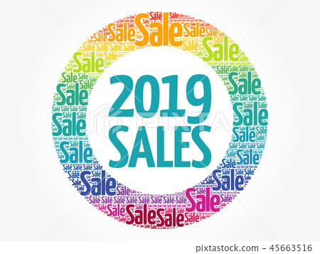 2019 SALES word cloud collage - Stock Illustration [45663516] - PIXTA